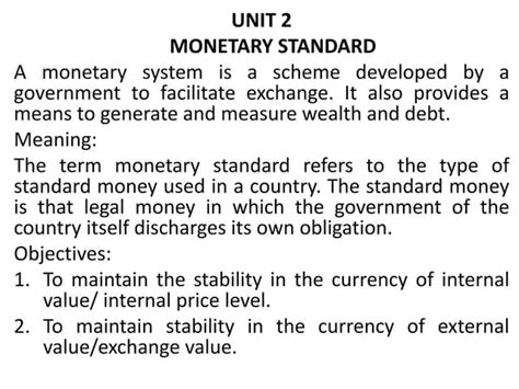 Monetary Standard Chapter 2pptx