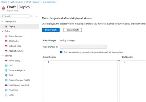 Unexpected Behavior With Azure Firewall Draft Rules Existing Rule