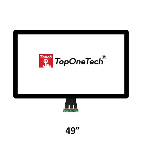 Large Size 49 Inch 16 9 IPS TFT LCD Display Monitor Optical Bonded On Multiple Touch Screen