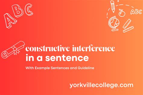 How To Use Constructive Interference In A Sentence Easy Examples