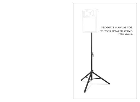 Bogen Ts 70gb Product Manual Pdf Download Manualslib