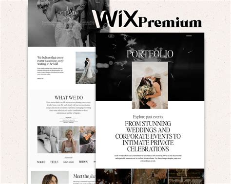 Wix Event Planner Template Wix Wedding Planner Wix Life Coach