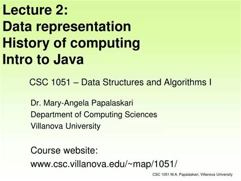 Ppt Csc 1051 Data Structures And Algorithms I Powerpoint