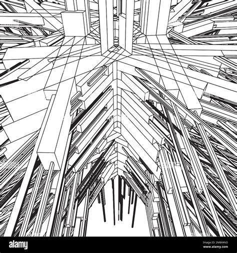 Abstract Urban City Building In Chaos Vector Stock Vector Image Art