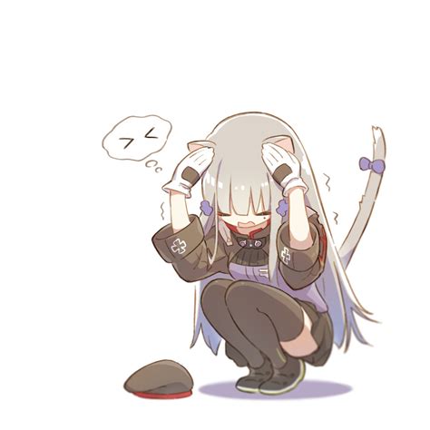 Alithea Jane Hk416 Girls Frontline Girls Frontline Silver Hair