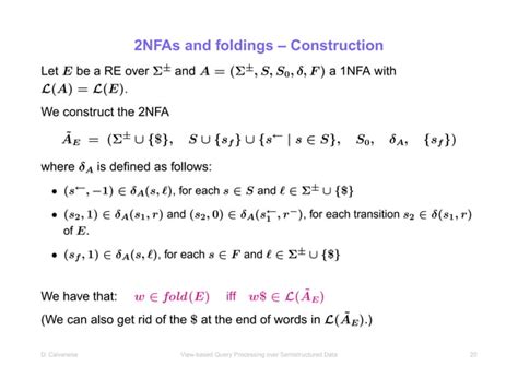 View Based Query Processing In Semistructured Data Ppt