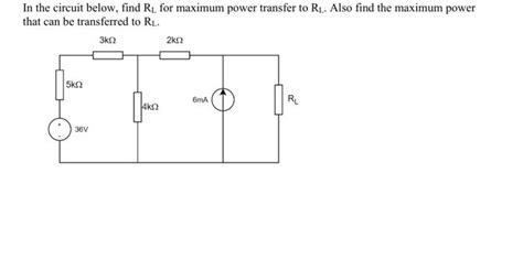 Solved In the circuit below find R₁ for maximum power Chegg