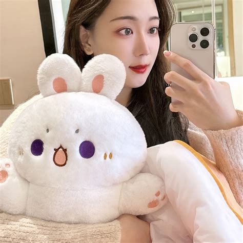 尚佳帮兔子抱枕鲷鱼烧猫咪玩偶狗公仔毛绒玩具布娃娃陪睡觉孩女生日礼物萝卜玩偶藏在抱枕里虎窝购