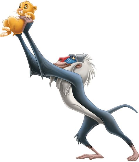 Lion King Rafiki Holding Simba