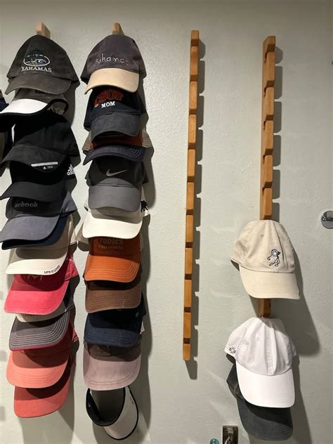 Holds 10 Baseball Hats Wall Hat Rack Baseball Hats Baseball Hat Rack