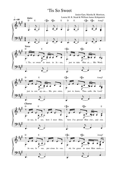 Tis So Sweet Sheet Music Pdf The Spirituals Praisecharts