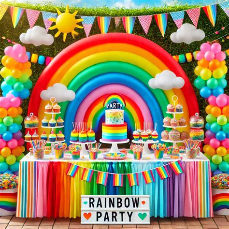 Rainbow Birthday Party Guide Wittyprintables