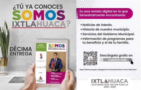 No te pierdas la décima edición de tu revista SomosIxtlahuaca Dale
