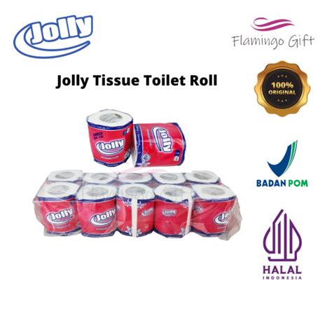 Tisu Tissue Jolly Roll Toilet Non Emboss Tisu Gulung Toilet Tissue 2