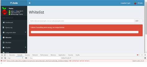 Api Php Throws Server Error 500 Issue 949 Pi Hole Web GitHub