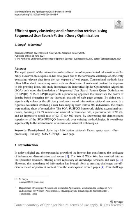 Efficient Query Clustering And Information Retrieval Using Sequenced