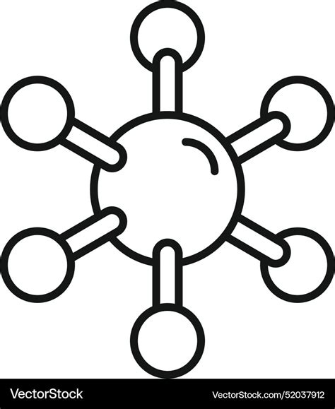 Atom Structure Showing Nucleus And Electrons Vector Image