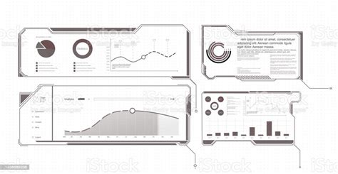 Gui Elements For Game Data Information Infographic Vector Big Set Of