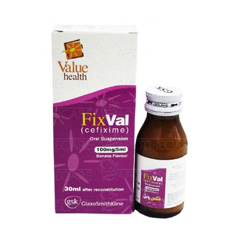 Fixval 100mg Syp Pack Size X 1 Khalid Pharmacy Online Pharmacy In