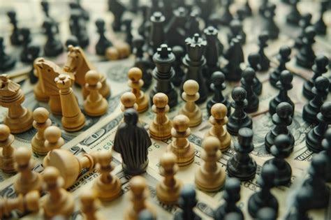 Premium Photo Chess Pawns Symbolize Income Inequality And Class Struggle