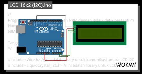 Program Lcd Indri Sh Wokwi Esp32 Stm32 Arduino Simulator
