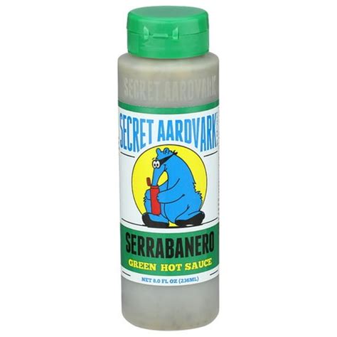 Secret Aardvark Sauce Serrano Habanero Hot 8 Oz Pack Of 6