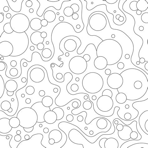 Abstract Geometric Seamless Pattern Bubble Ornamental Background