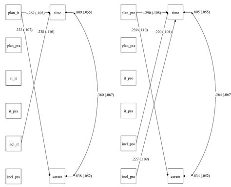 Path Analysis Models Predicting Two Dimensions Of Teachers