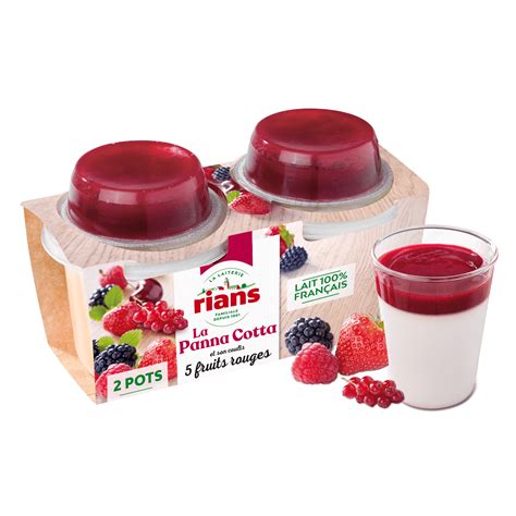 Panna Cotta Et Son Coulis Aux 5 Fruits Rouges Rians