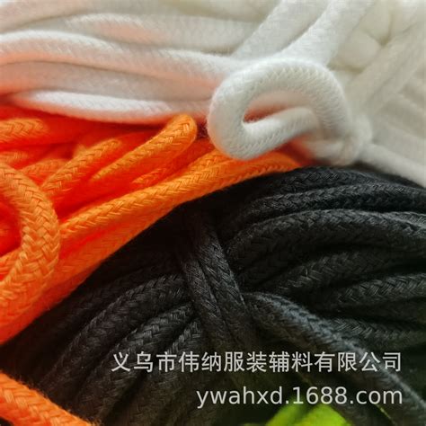 涤棉包芯圆绳编织绳帽绳裤腰绳卫裤抽绳束口绳鞋带绳6mm 阿里巴巴