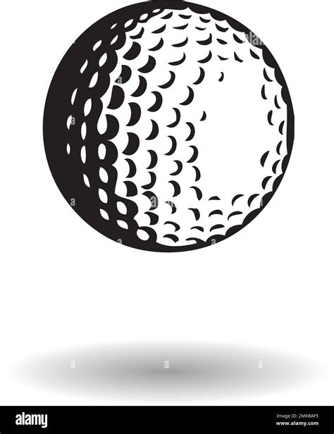 Golf Ball Icon Over White Background Vector Illustration Golf Club