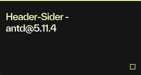 Header Sider Antd 5 11 4 Codesandbox