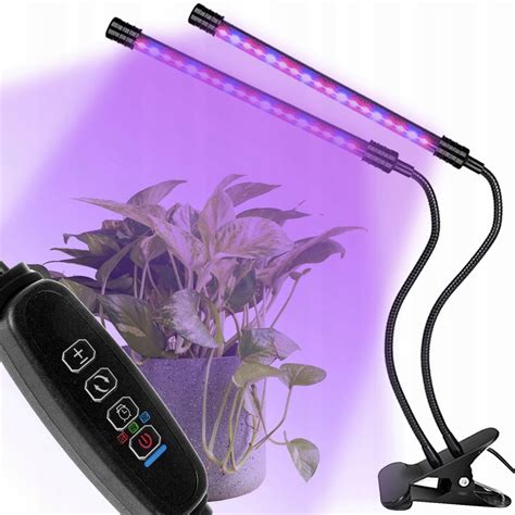 2 Szt X Lampa Do Wzrostu Roślin 40 Led Timer Pilot Inny producent