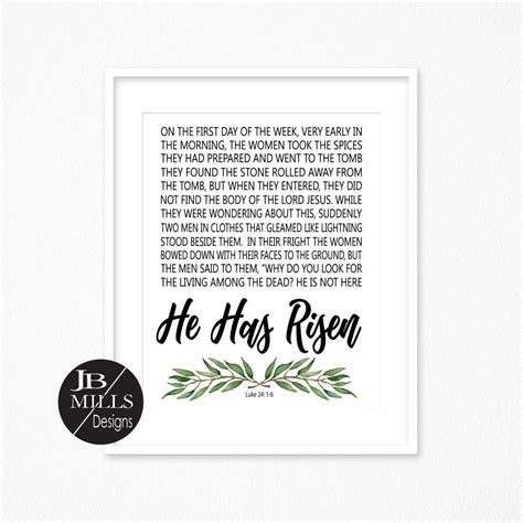 Easter Printable Easter Bible Verse Etsy