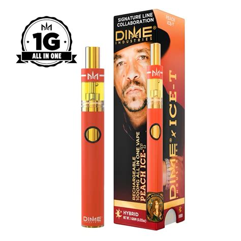 Dime Industries Signature Line Collaboration Peach Ice T 1g Dispo September Select