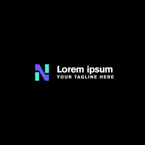 Plantilla De Diseño De Logotipo Creativo Letra N Vector Premium