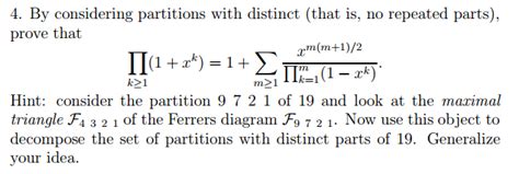 4 By Considering Partitions With Distinct That Is
