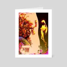 Anjail Poster An Art Print By Badjaune Inprnt