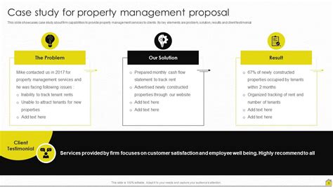 Property Management Services Proposal Powerpoint Presentation Slides PPT Slide