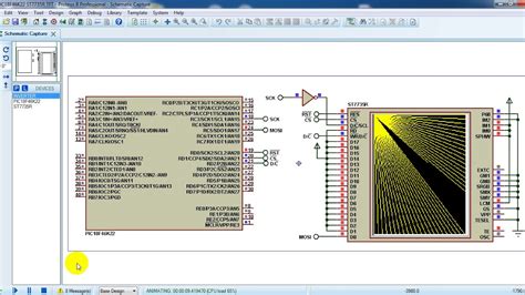 Pic F K Mcu With St R Tft Display Proteus Simulation Youtube