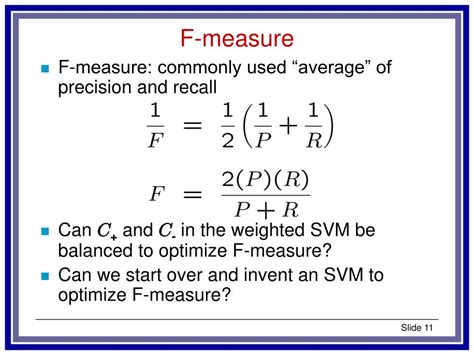 Ppt Optimizing F Measure With Support Vector Machines Powerpoint