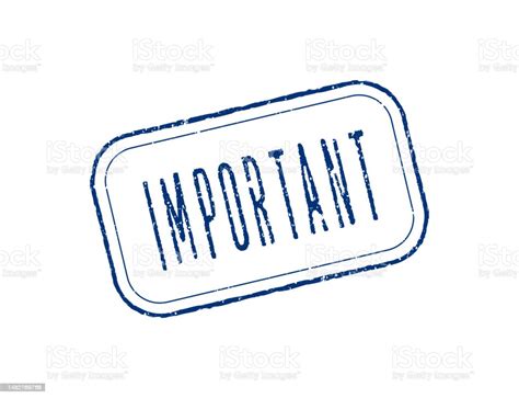중요한 메시지 표시 벡터 그런 지 컬러 그림입니다 흰색 배경에 격리된 텍스트가 있는 파란색 사각형 스탬프 프레임 배너 포스터