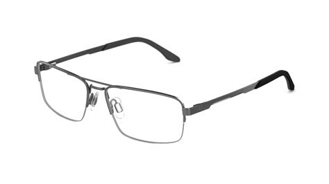 Specsavers Mens Glasses Lifestyle 07 Gunmetal Square Metal Stainless