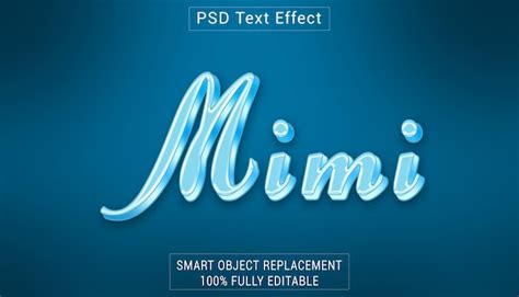 Premium Psd Psd Mimi Logo Text Style Effect