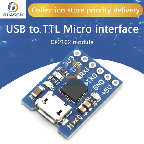 Cjmcu Cp2102 Micro Usb To Uart Ttl Module 6pin Serial Converter Uart