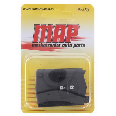 Map Remote Button And Shell Replacement 2 Button Kf250 Keyless
