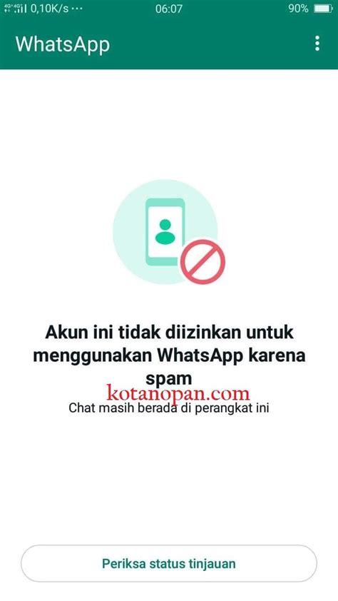 Solusi Akun Ini Tidak Diizinkan Menggunakan Whatsapp Karena Spam