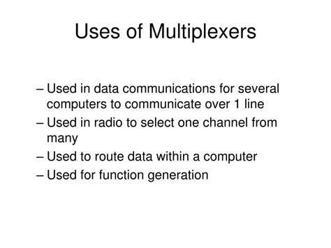 Ppt Multiplexers And Demultiplexers Powerpoint Presentation Free