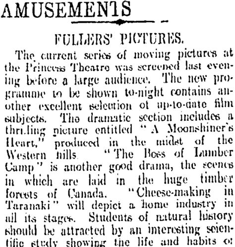 Amusements Otago Daily Times 19 12 1 Items National Library Of