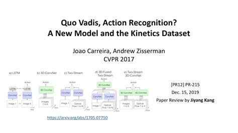 Pr 215 Quo Vadis Action Recognitiona New Model And The Kinetics Dataset Youtube